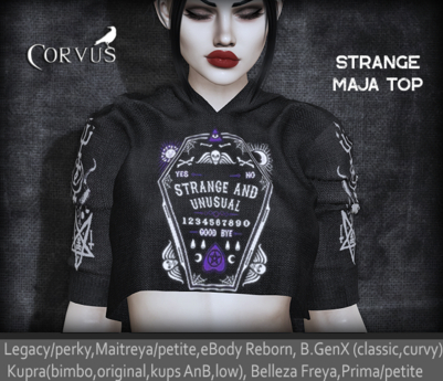 Second Life Marketplace - Corvus : Strange Maja Top